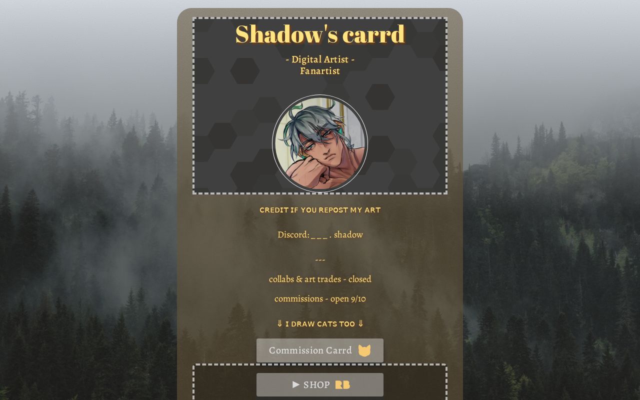 Shadow's Carrd